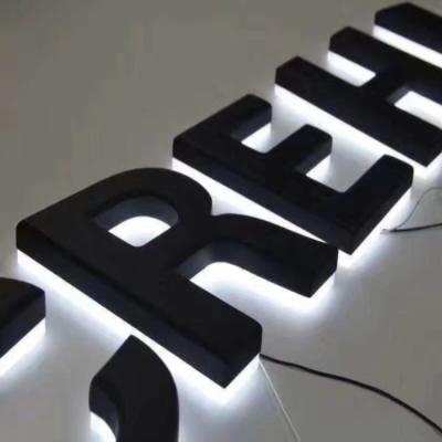 Cina CE retroilluminato ROHS del segno della lettera di Manica del contrassegno di Shopfront del metallo di accensione bianca in vendita