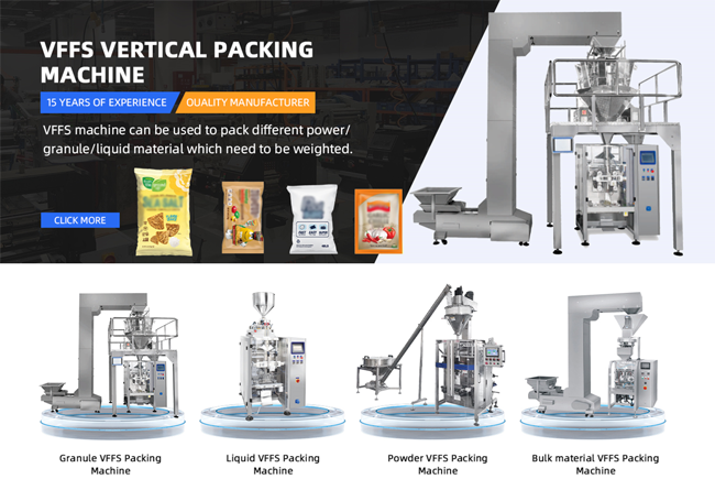 VFFS (Vertical form fill Seal machine) packaging machine