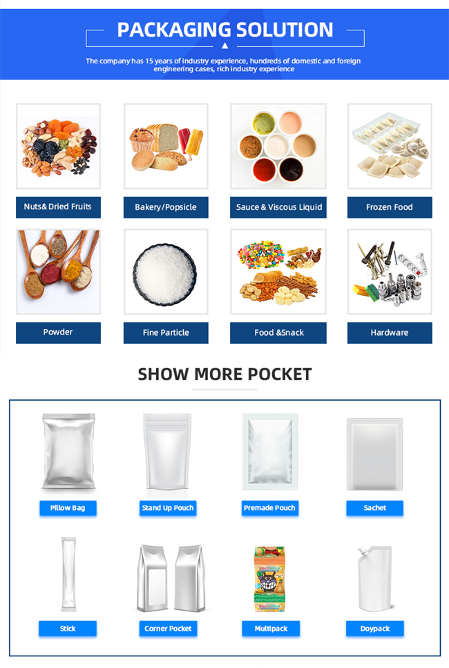 WL-220 Granule VFFS Packing Machine Best Choice for 50-5000g Weight Per Bag