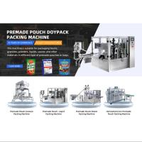 China Fully Automatic Doypack Packaging Machine 10-80bags/min With PLC Automatic Operating System for sale