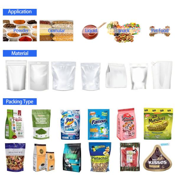 Quality Pouch Packing Machine Multi-Function Packaging for Granules Liquids Powders for sale