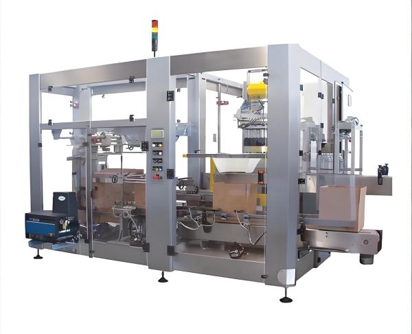 Quality Fully automated robot case packer for canned food processing plants for sale
