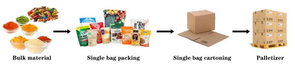 Quality Fully Automatic Packaging Production Line with High Speed & High Precision for sale