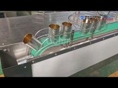 Automated Packaging Line For 3kg Tin-packed Tomato Sauce From Production To Palletizing Automatically