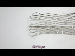 316 Stainless Steel Balustrade Wire Mesh 1.5mm 60x60mm Customized Size