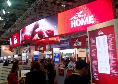 China Digital Advertising Flexible Led Curtain Display Rental , Quick Lock Installation for sale