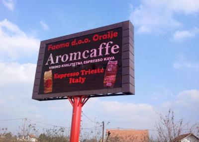 China Double Column Outdoor Full Color LED Display 12MM ,  DIP346 Outdoor Video Wall for sale