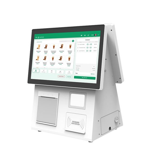 Quality Android/windows 15.6 +15.6 Dual-screen Touch POS All-in-one Machine, Touch for sale