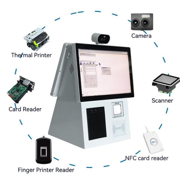 Quality Android/windows 15.6 +15.6 Dual-screen Touch POS All-in-one Machine, Touch for sale