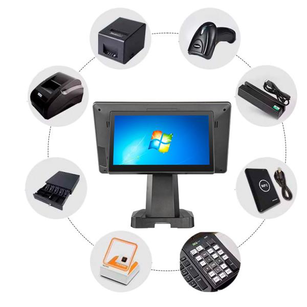 Quality All in One Enregistreuse Complet Financial Equipment Dual Screen Cash Register for sale