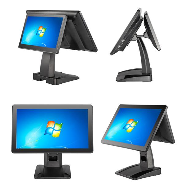 Quality All in One Enregistreuse Complet Financial Equipment Dual Screen Cash Register for sale