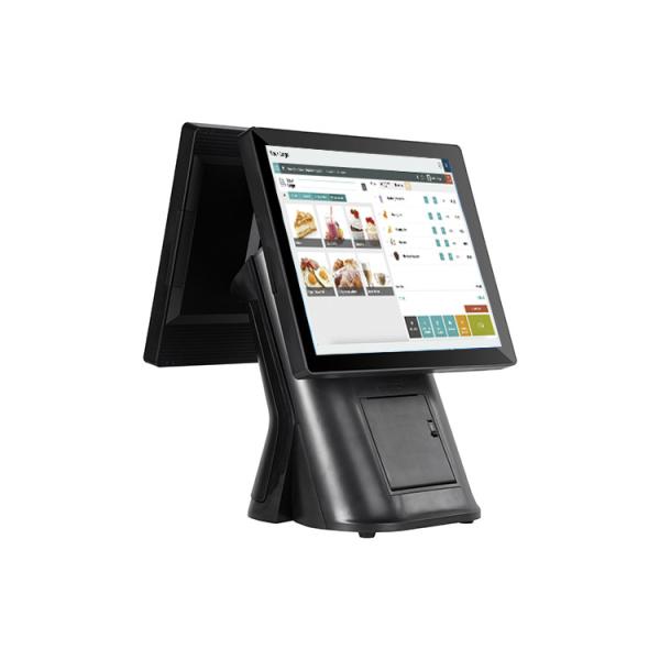 Quality 15.6 Inch Dual Screen Touch POS Machine All-In-One Aluminum Cash Register for for sale
