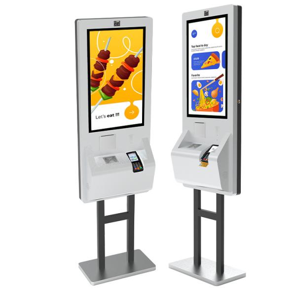 Quality 32 Inch Floor Stand Restaurant NFC Smart Tablet Touch Screen Fast Food Ordering for sale