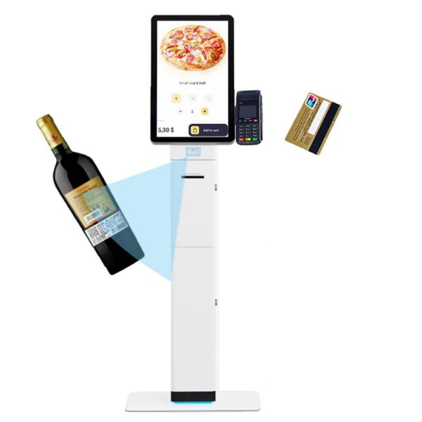 Quality 23.6 32 Inch Interactive Self-Service Payment Kiosk Automatic Touch Screen Machine for Restaurant Self-Ordering SDK Function for sale