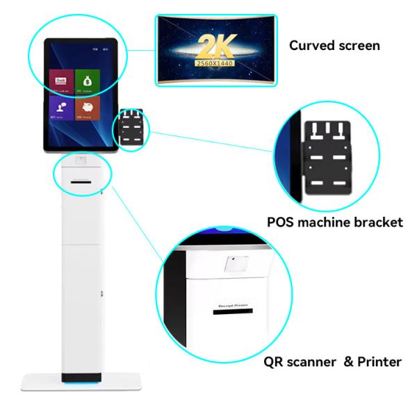 Quality 23.6 32 Inch Interactive Self-Service Payment Kiosk Automatic Touch Screen for sale
