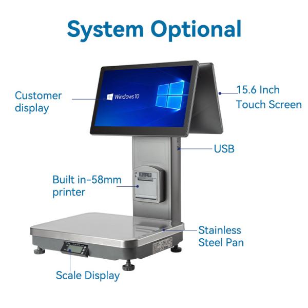 Quality High Quality Pos System Cash Register Weighing Scale Electronic Scale for Retail for sale