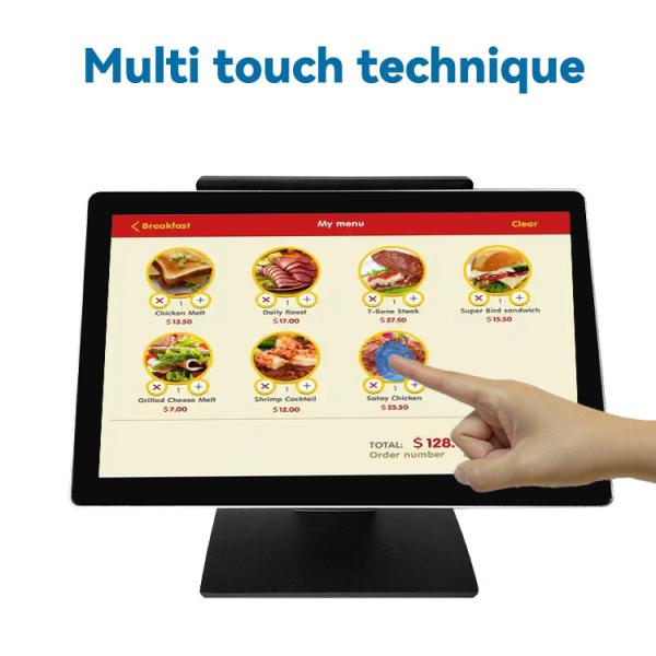 Quality 18.5 Inch Dual Screen Smart Casher Cashless Payment Terminal Cash Register All for sale