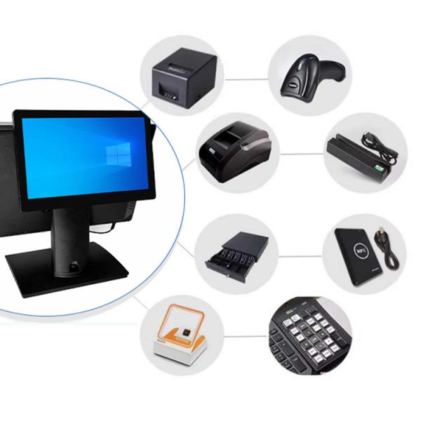 Quality 18.5 Inch Dual Screen Smart Casher Cashless Payment Terminal Cash Register All for sale