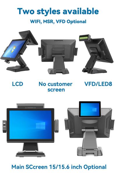 Quality Android/windows 15 " +9.7 Dual-screen Touch POS All-in-one Machine Touch Screens for sale