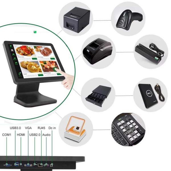 Quality LX1504 Market Retail Billing Machine Touch Screen All in One Cash Pos System for for sale