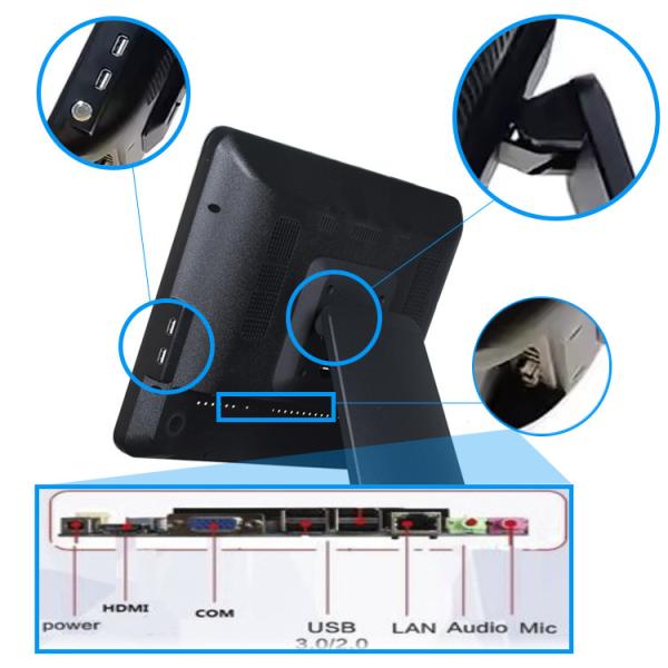 Quality All in One Supermarket Pos Systems Dual Screen 15.6 Windows Pos Machines for sale