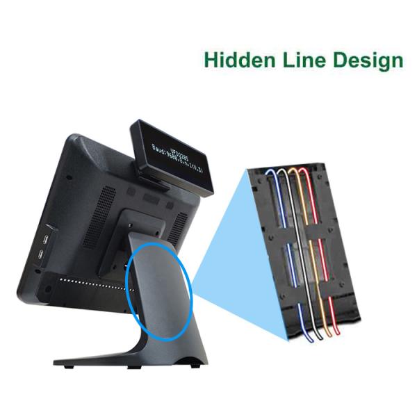 Quality All in One Supermarket Pos Systems Dual Screen 15.6 Windows Pos Machines for sale