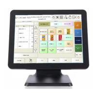 Quality LX1502 Electronic Cash Register Lcd Touch Screen Display Register Pos Thermal for sale