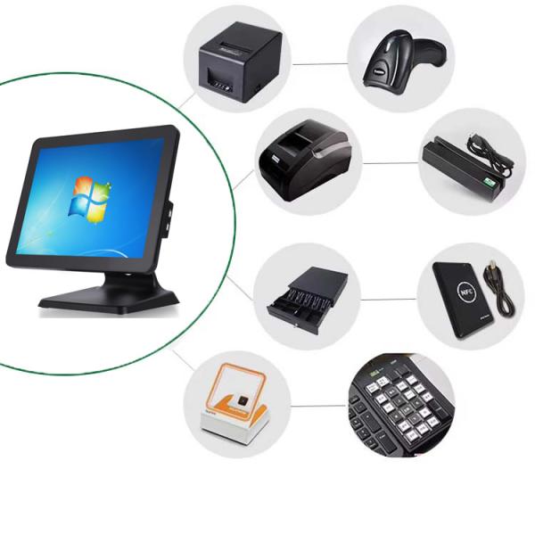 Quality LX1502 Electronic Cash Register Lcd Touch Screen Display Register Pos Thermal for sale