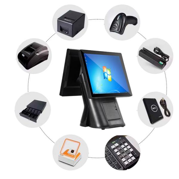 Quality 15.6" Pos System OEM ODM Cash Register Cashier with Printer 16+2G All in One Pos for sale
