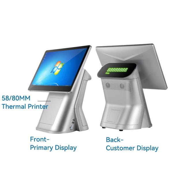 Quality 15.6" Pos System OEM ODM Cash Register Cashier with Printer 16+2G All in One Pos for sale
