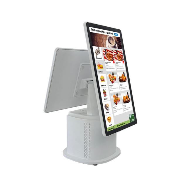 Quality Cashless Payment Accept Multiple Payments Wifi 15.6Inch Touch Screen Self Service Ordering Checkout Desktop Kiosk In Restaurant for sale