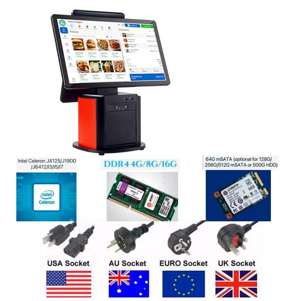 Quality 15.6 inch Touch Screen Self-service Enquiry Service Kiosk Store/restaurant Self for sale