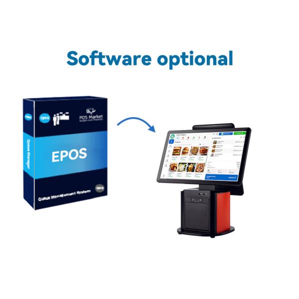 Quality 15.6 Inch Self-Service Touch Screen Digital Restaurant POS System Fast Food Self for sale