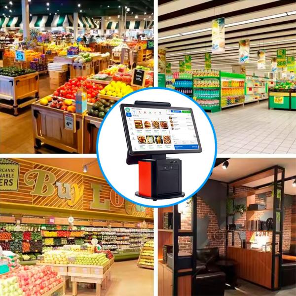 Quality 15.6 Inch Self-Service Touch Screen Digital Restaurant POS System Fast Food Self for sale