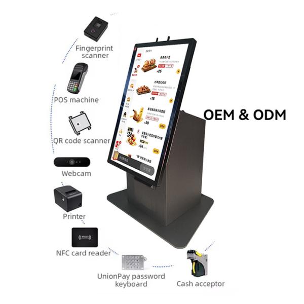 Quality Desktop 21.5inch All in One Payment Kiosk Self Order Touch Kiosk Restaurant for sale