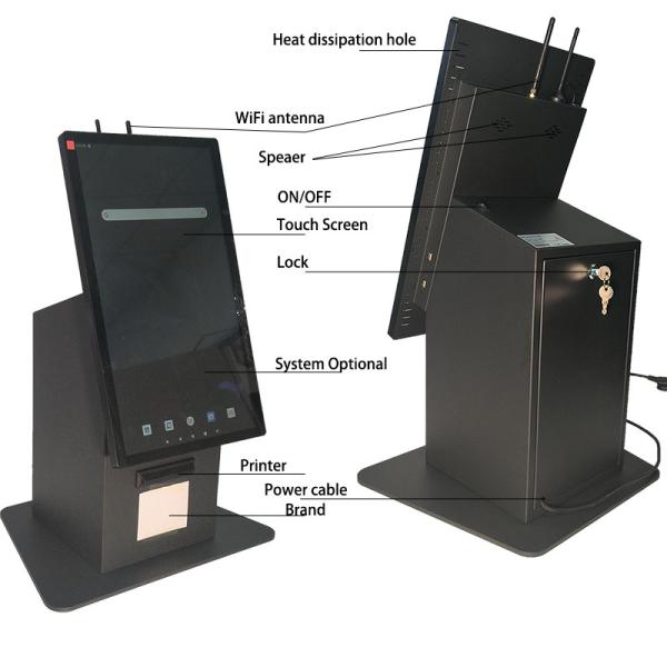 Quality Desktop 21.5inch All in One Payment Kiosk Self Order Touch Kiosk Restaurant for sale
