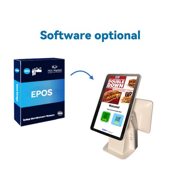 Quality 15.6Inch Desktop Kiosk Popular Design for Bank Queue Management Touch Screen POS for sale