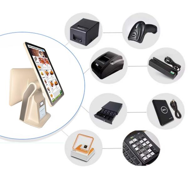 Quality 15.6Inch Desktop Kiosk Popular Design for Bank Queue Management Touch Screen POS for sale
