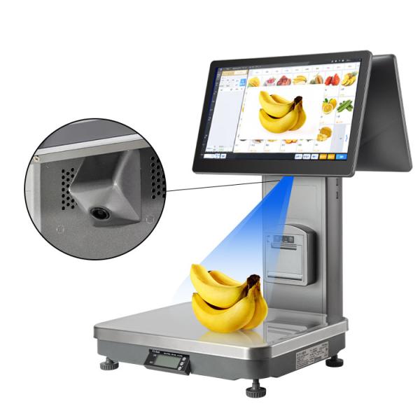 Quality Pos System Retail Label Scale with Thermal Printer for Supermarket Cashier with for sale