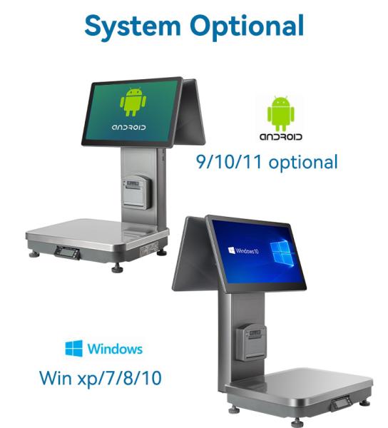 Quality Pos System with Scale 15.6 Inch Touch Dcreen Weighing Scale Cash Register Pc Pos for sale