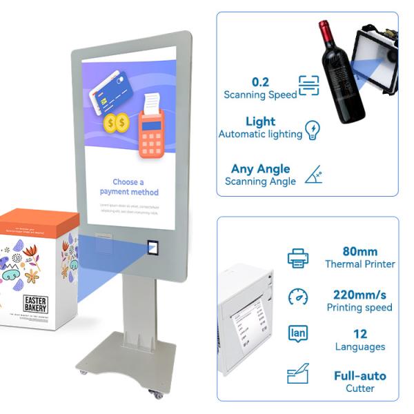 Quality LX8031 Touch Screen Hotel Self-Service Payment Terminal Kiosk Floor Standing & for sale