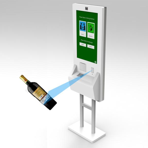 Quality 2024 New Hotel Automatic Ordering Payment Terminal Kiosk Touch Screen Floor for sale