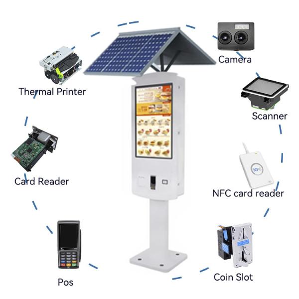 Quality LX8031O Solar PanEL Outdoor Waterproof Touch Screen Self Service Ordering for sale