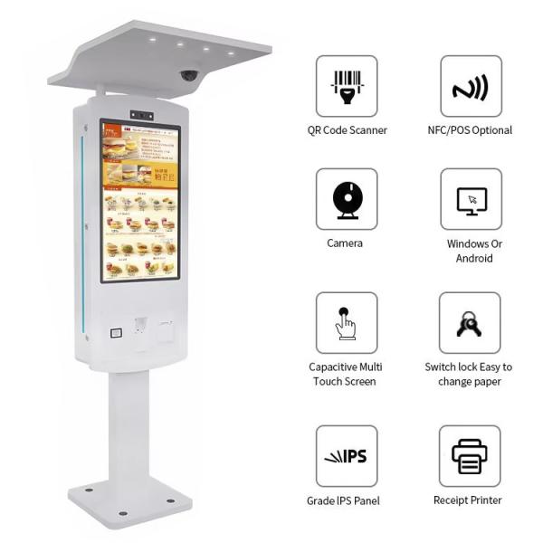Quality LX8031O Outdoor Waterproof Touch Screen Self Service Ordering Payment Kiosk for for sale