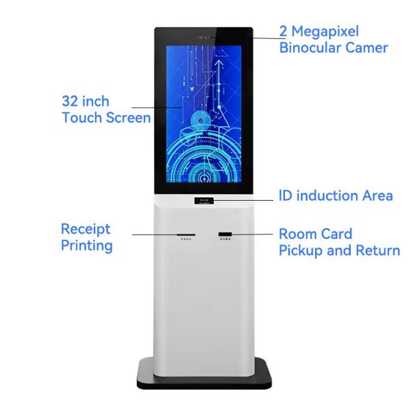 Quality 21.5 32 Inches Self-Service Printer All in One Hotel Check in With Barcode for sale
