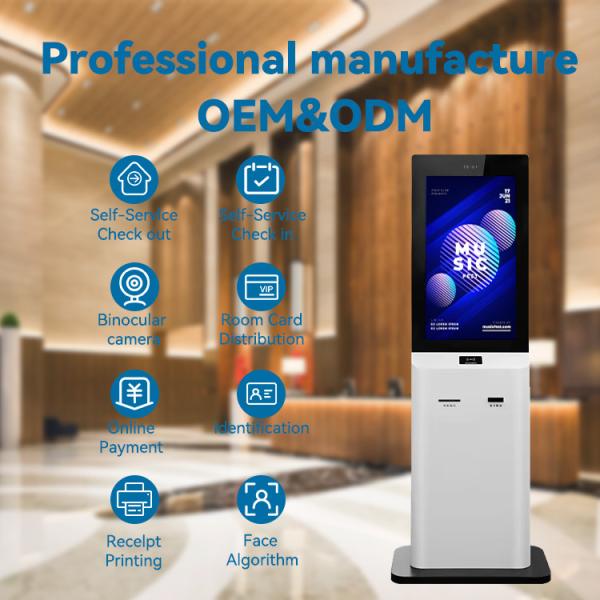 Quality 21.5 23.6 32 Inch Self-Checkout Kiosk with Smart Touch Screen Terminal Card for sale