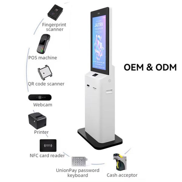 Quality 21.5 23.6 32 Inch Self-Checkout Kiosk with Smart Touch Screen Terminal Card for sale