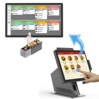 China LUNSUN All-in-One POS System with 10-98 Inch KDS Display, J4125 CPU, and 4GB RAM for Restaurant Order Management for sale