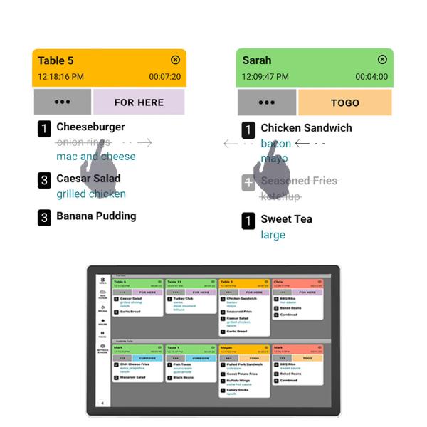 Quality KDS Industrial Grade Android 11 & Windows Restaurant Order System Kitchen for sale