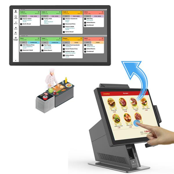 Quality 15.6" 21.5" Android Touch Screen KDS Kitchen Display System Support POE for sale